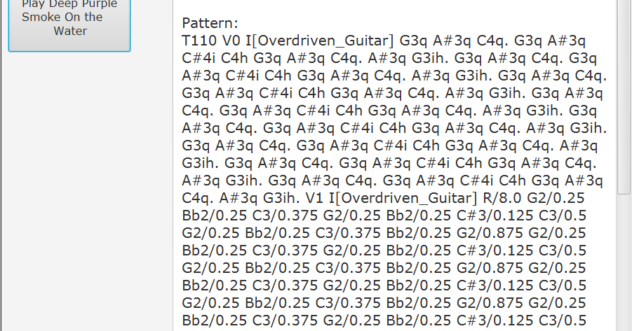 33 JFugue Tutorials: JFugue27. Smoke On the Water by Deep Purple.