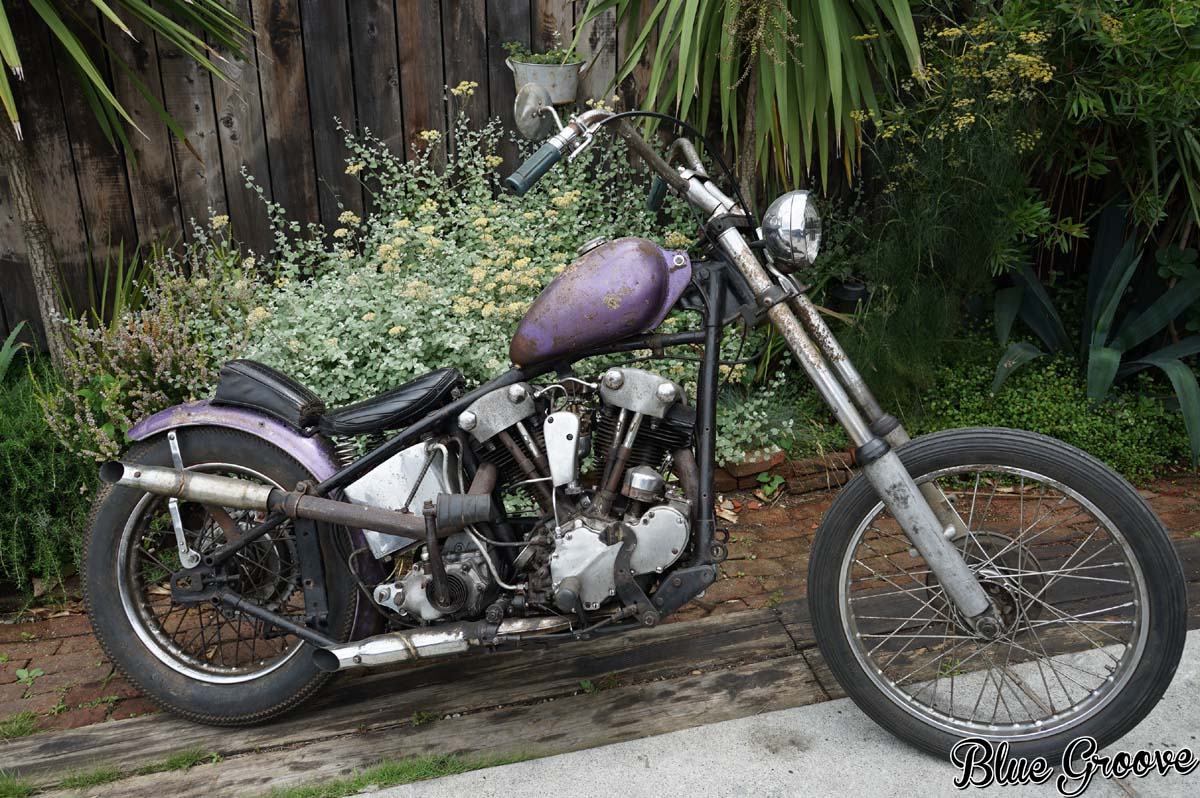 BLUE GROOVE SHOP BLOG: - SOLD - 38`Knucklehead Chopper `Purple Haze'