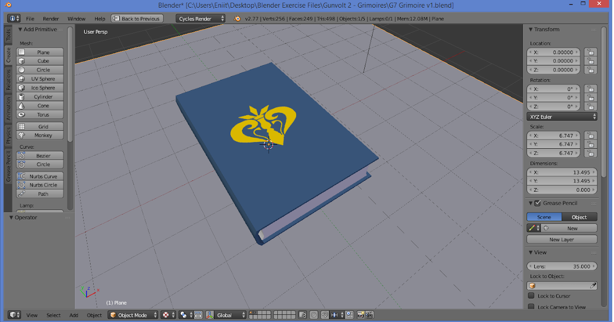 Eniitan Odutola: Gunvolt 2 - Grimoire 3D Model WIP