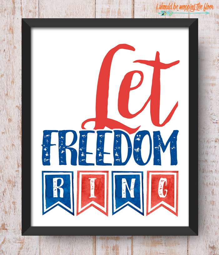 Six Vintage 4th of July Printables | i should be mopping the floor