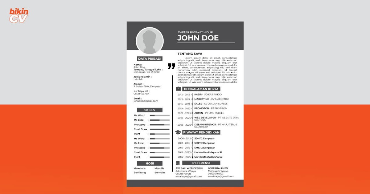 Cara Membuat Curriculum Vitae yang Menarik