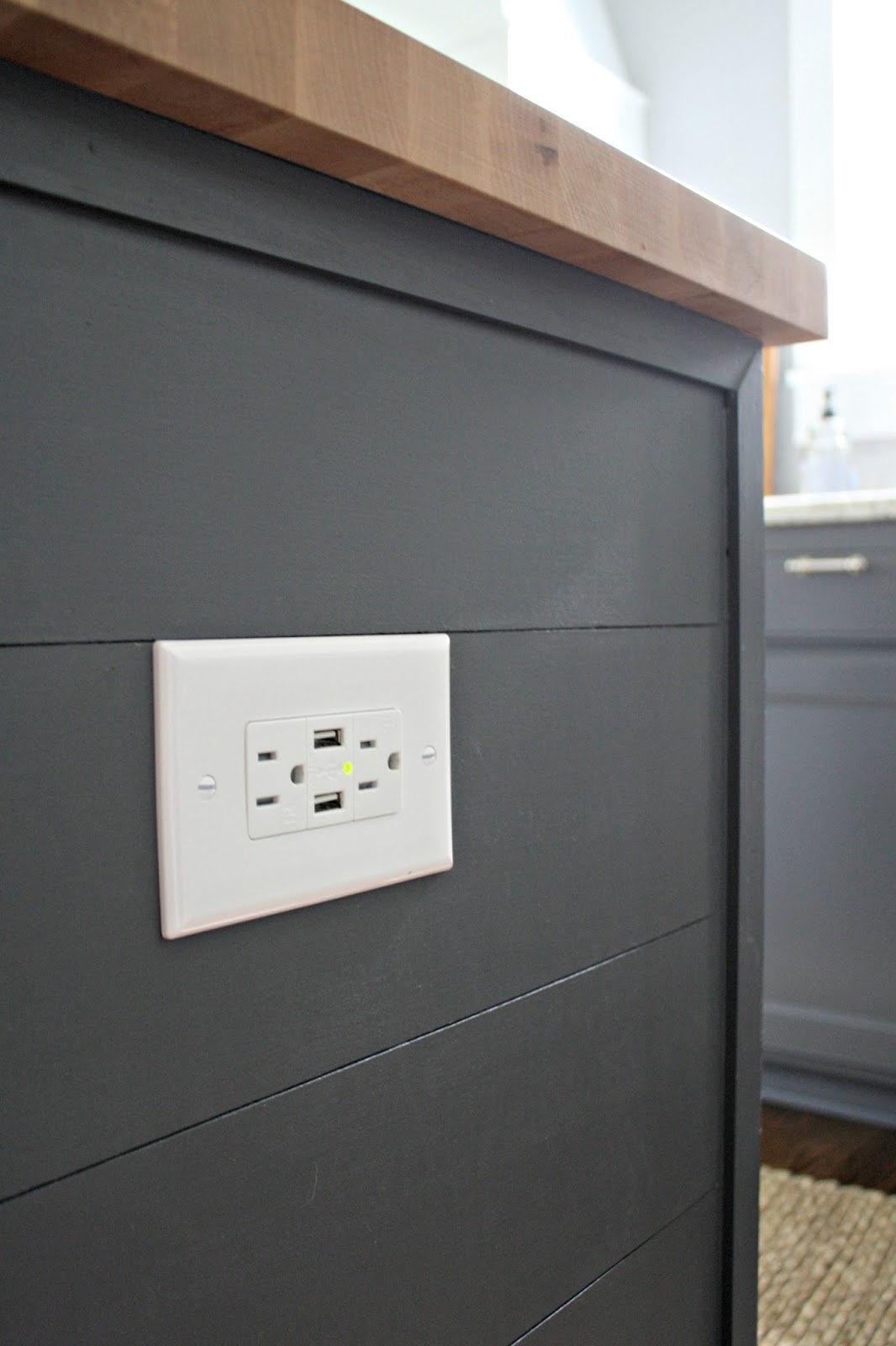 Outlet with built in USB -- a must have! | Thrifty Decor Chick ...
