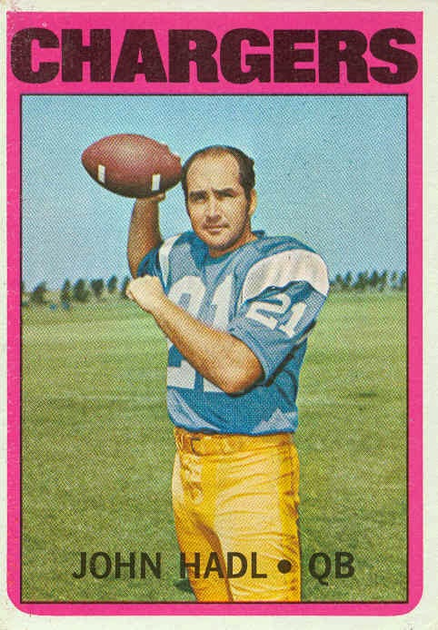1972 Football Cards: San Diego Chargers