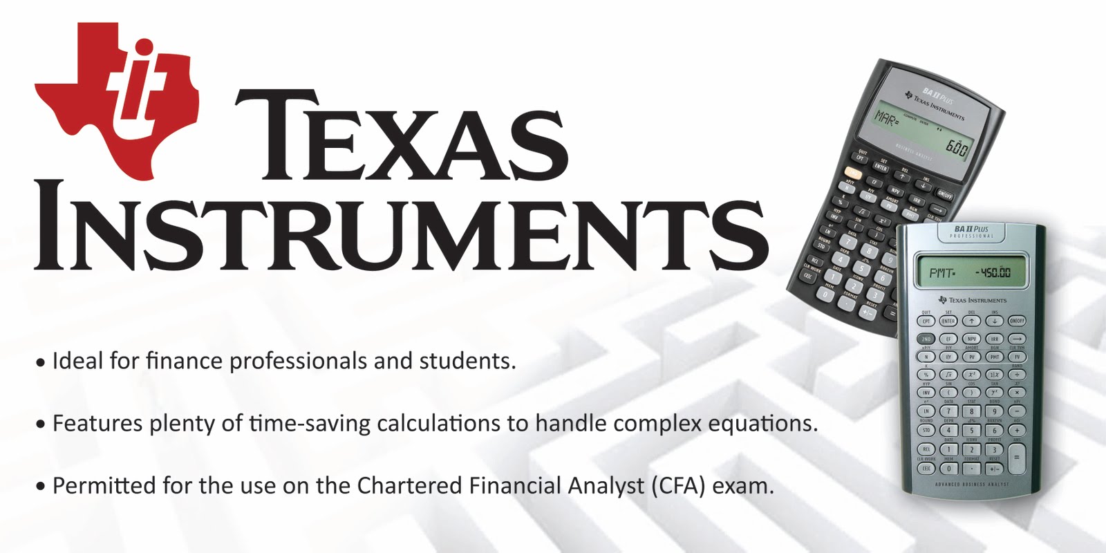 Toàn Quốc - - Máy tính tài chính CFA Texas Instruments BA II Plus/Plus ...