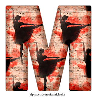 M. Michielin Alphabets: BALLET ALPHABET (BALLET DANCER MUSIC NOTES ...
