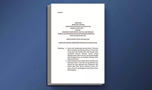 Juknis Pengisian Penulisan Blangko Ijazah SD SMP SMA SMK Tahun 2021 Tahun Pelajaran 2020/2021 ...