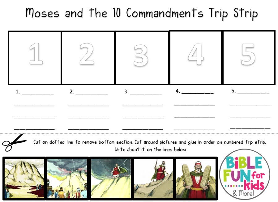 Moses and the 10 Commandments | Bible Fun For Kids