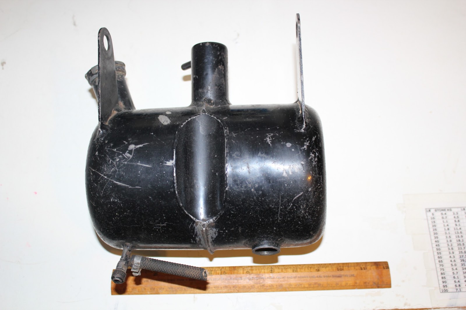 THE ALL ALLOY 500 PRE UNIT TRIUMPHS: 1957 Triumph T100RR Oil Tank