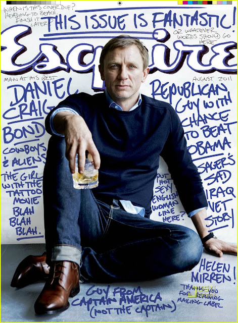 Smartologie: Daniel Craig For Esquire Magazine August 2011