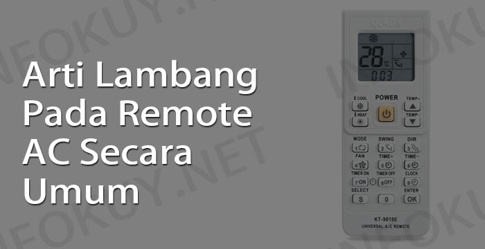 Rahasia Arti Lambang Pada Remote AC yang Jarang Diketahui! - Infokuy