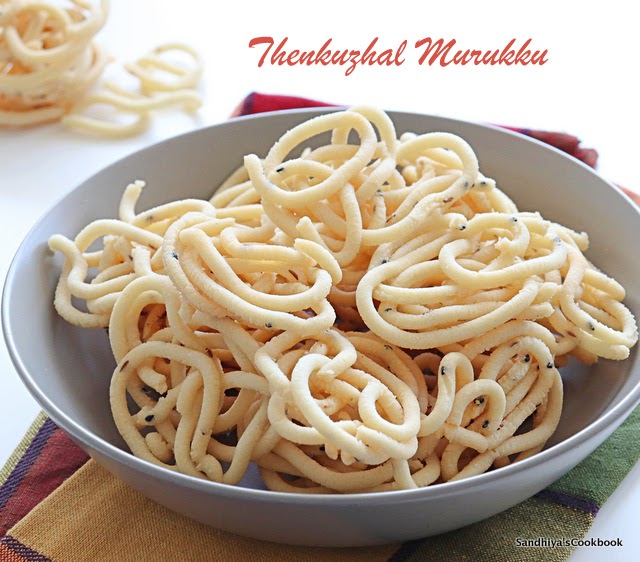 Sandhiya's Cookbook: Thenkuzhal | How to make Thenkuzhal murukku ...