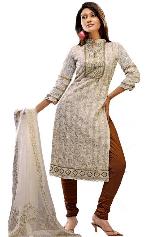 Indian Fashions & Styles: Shalwar Kameez Ladies Embroidered Cotton Garments