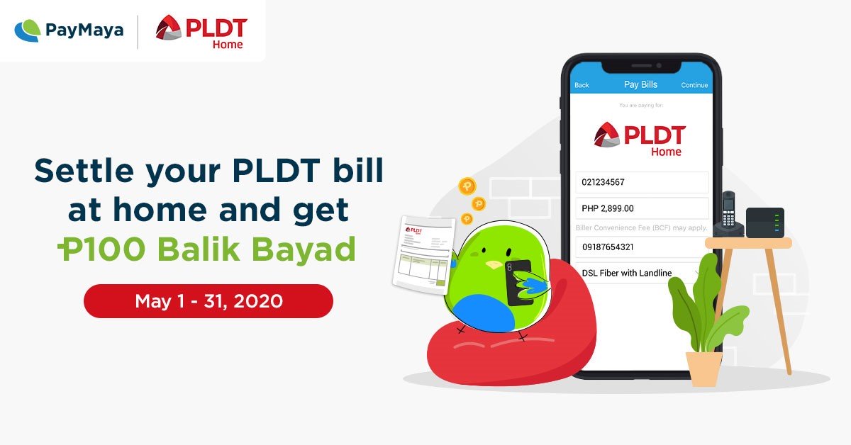 Pay your PLDT Home bill via PayMaya and earn Cashback. - Gizmo Manila