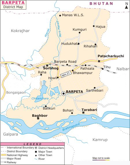 Map Of India: Barpeta