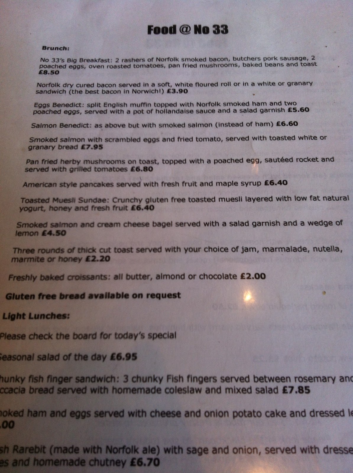 The Fry up Inspector: No 33 - Norwich