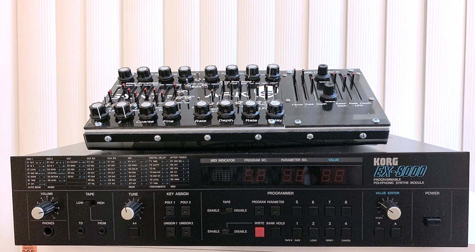 MATRIXSYNTH: Korg EX-8000 with SynthArk Controller SN 001858
