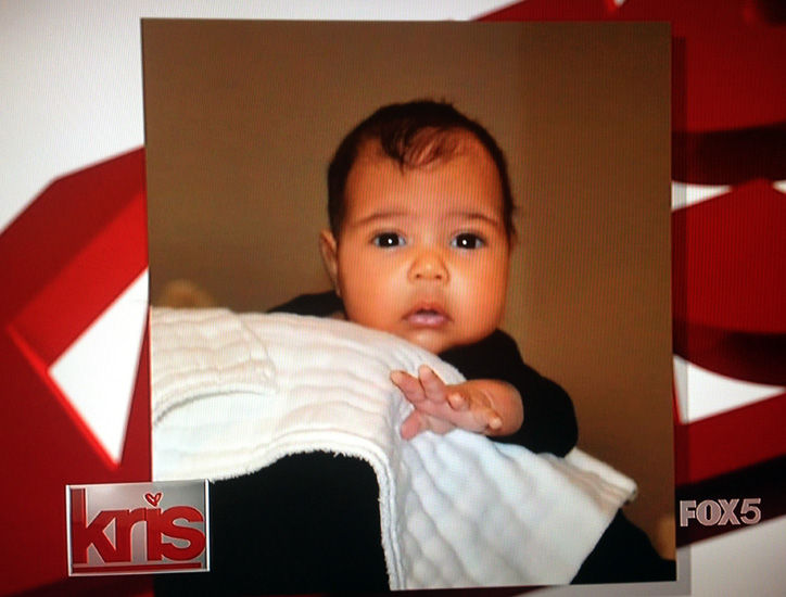 PamMichele: Kanye West reveals photo of baby North on 'Kris' (photo)