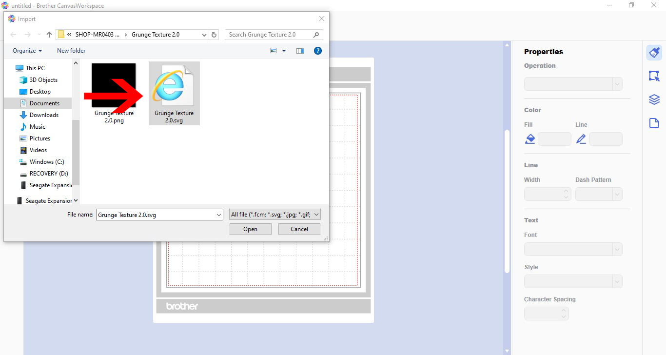 How to create a custom fill pattern in brother scan and cut canvas ...