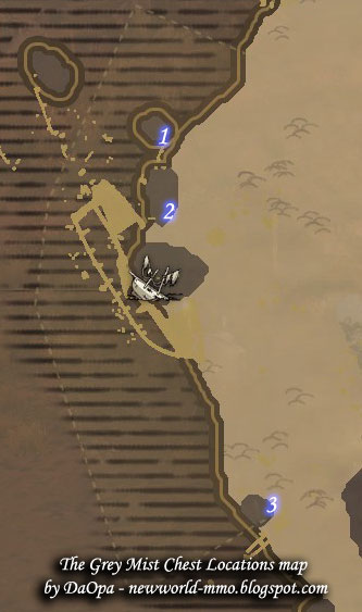 New World: The Grey Mist chest locations