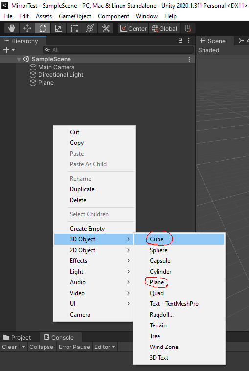 Unity3D mirror using camera and RenderTexture
