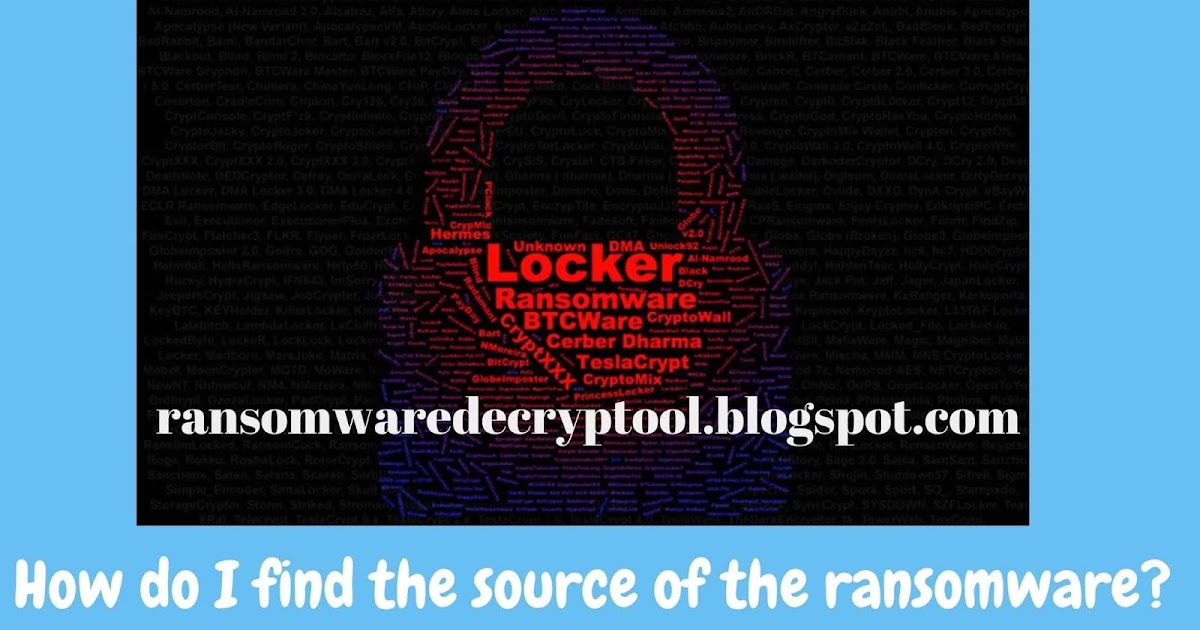 Find the source of ransomware