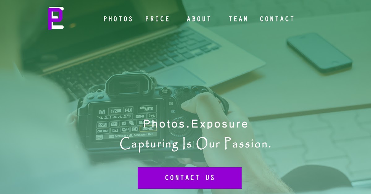 Photographer Studio Landing Page | Rustcode | RUSTCODE