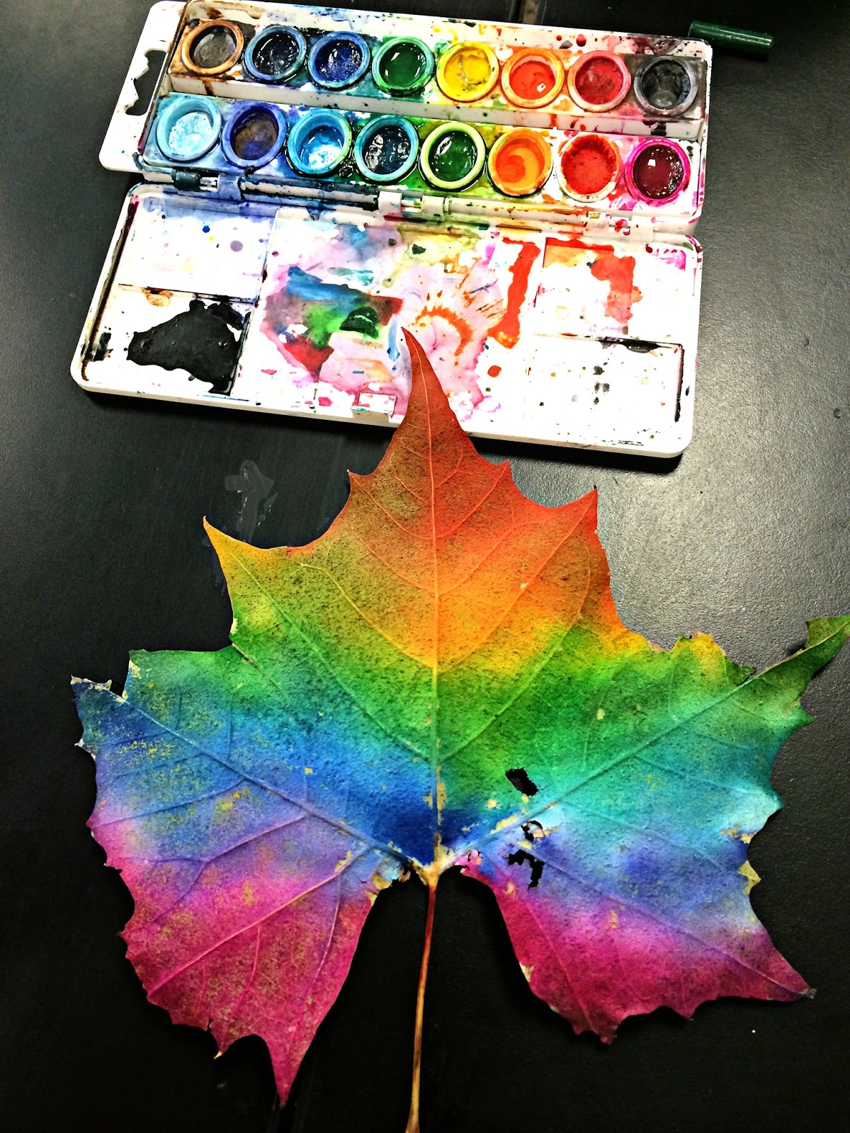 smART Class: Fall'n in Love With Leaf Printing