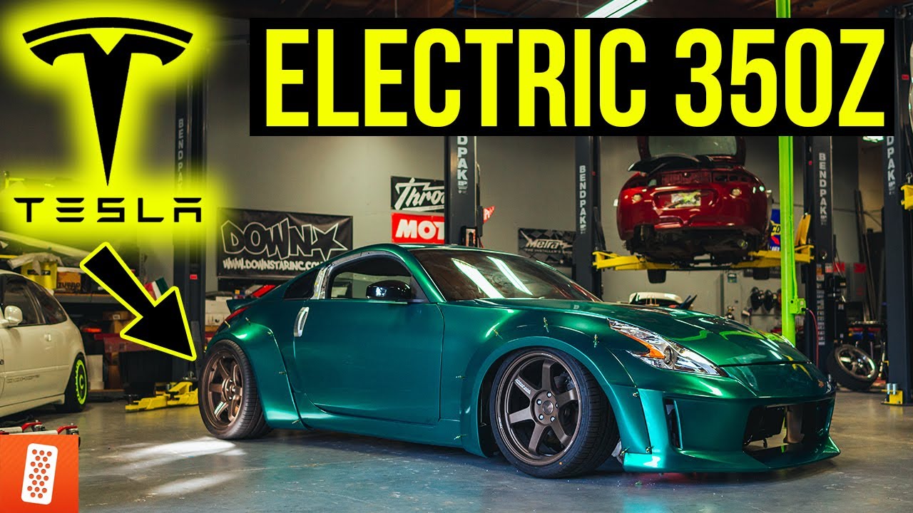 World's FIRST Tesla Swapped Liberty Walk Nissan 350Z is FINALLY BACK ...
