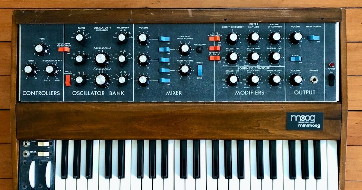 MATRIXSYNTH: 1973 Moog MiniMoog Model D SN 4101 w/ Hard Case