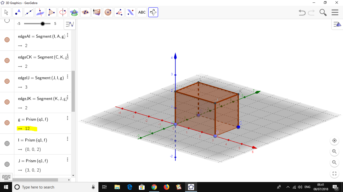 Menghitung Volume Bangun Ruang Menggunakan GeoGebra