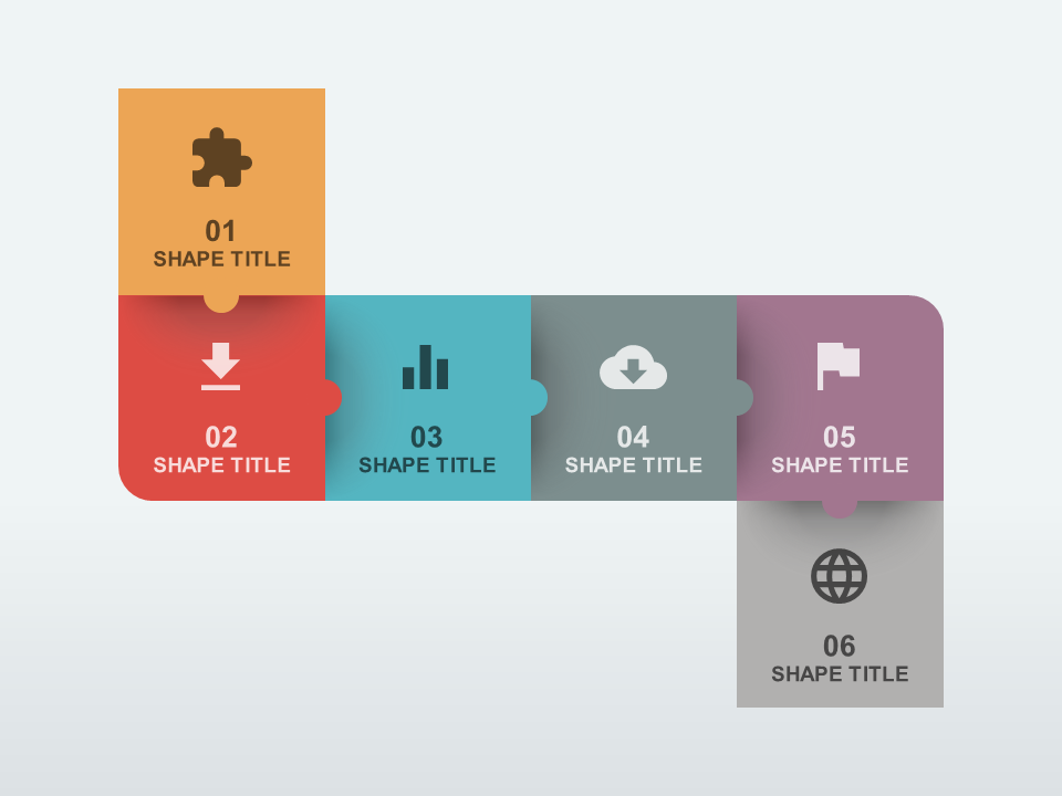 Square Joint Arrange PowerPoint Templates - PowerPoint Free