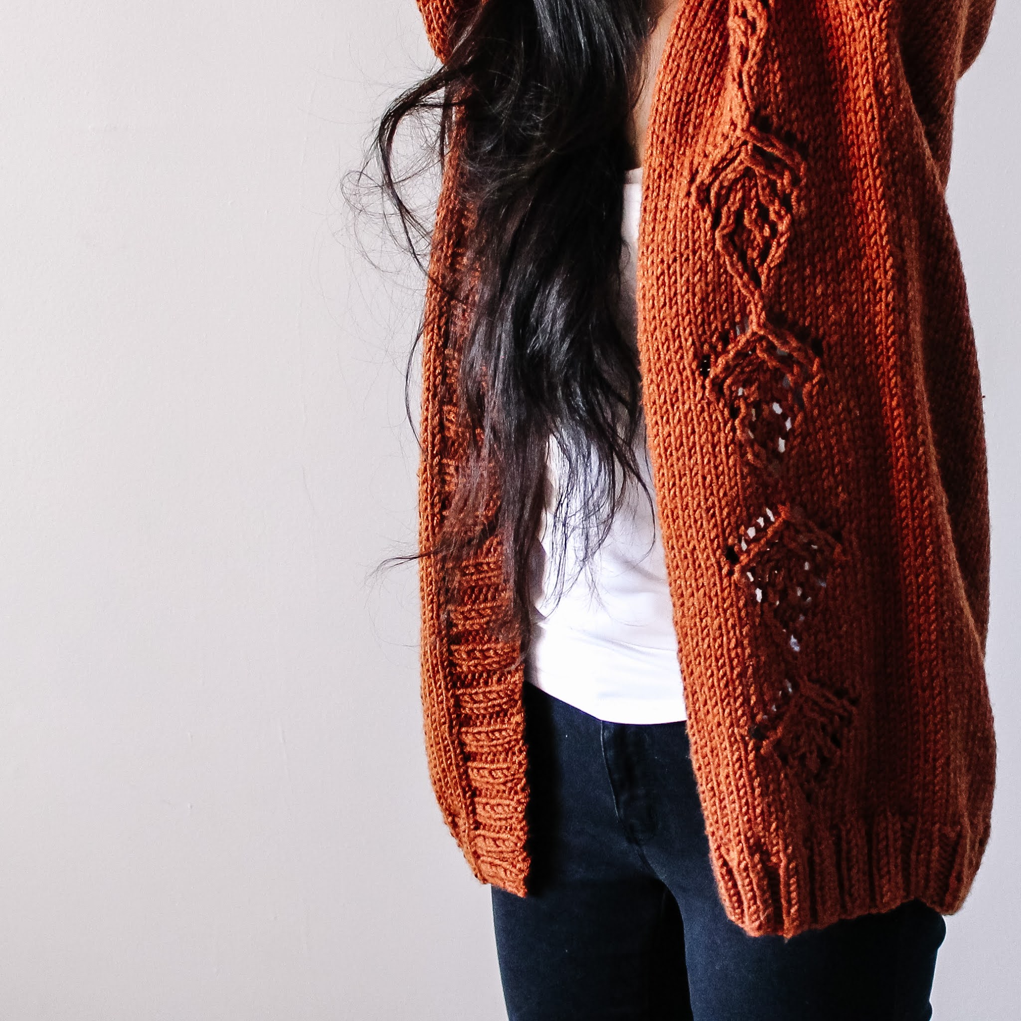The Acorn Cardigan Knit Pattern | Modesty by Laura