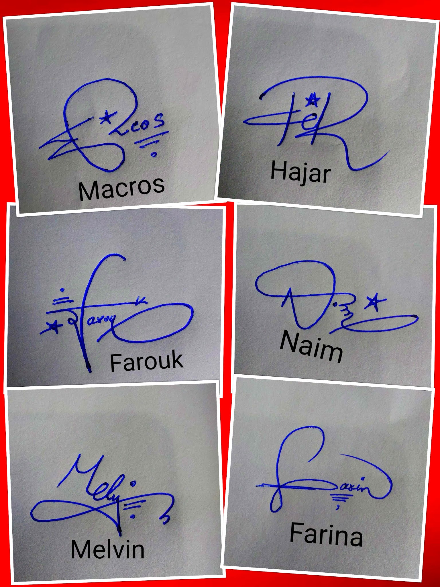 Handwritten Signature Styles