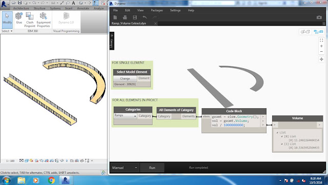 BattleBIM: Extract your Ramp Volume in Revit using Dynamo