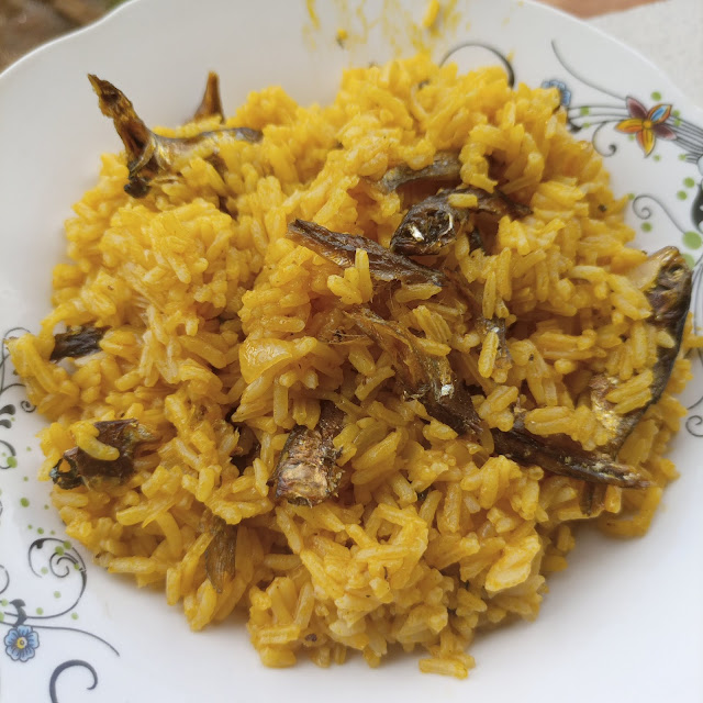 How To Cook Sweet Njanga Rice | Cameroon Recipe For Palm Oil Jollof Rice