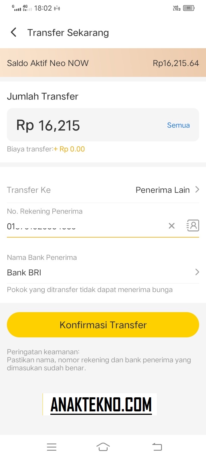 Bukti Pembayaran Aplikasi Neo+ & Cara Hubungkan Rekening Ke Neo+