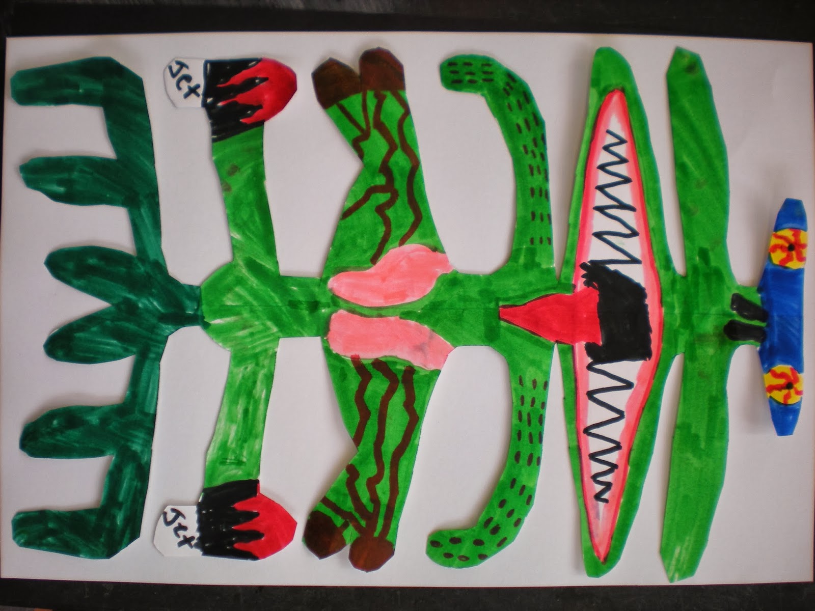 3rd and 4th Grade Symmetrical Name Aliens