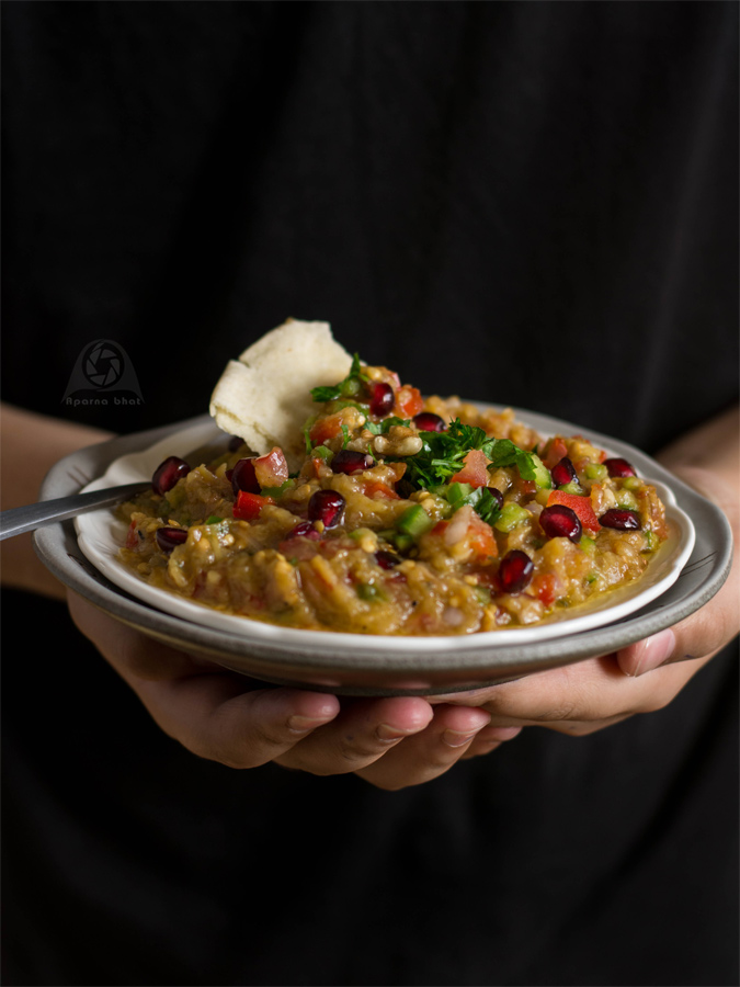 Baba Ghanouj/ Baba Ghanoush ~ Flavors N Colors