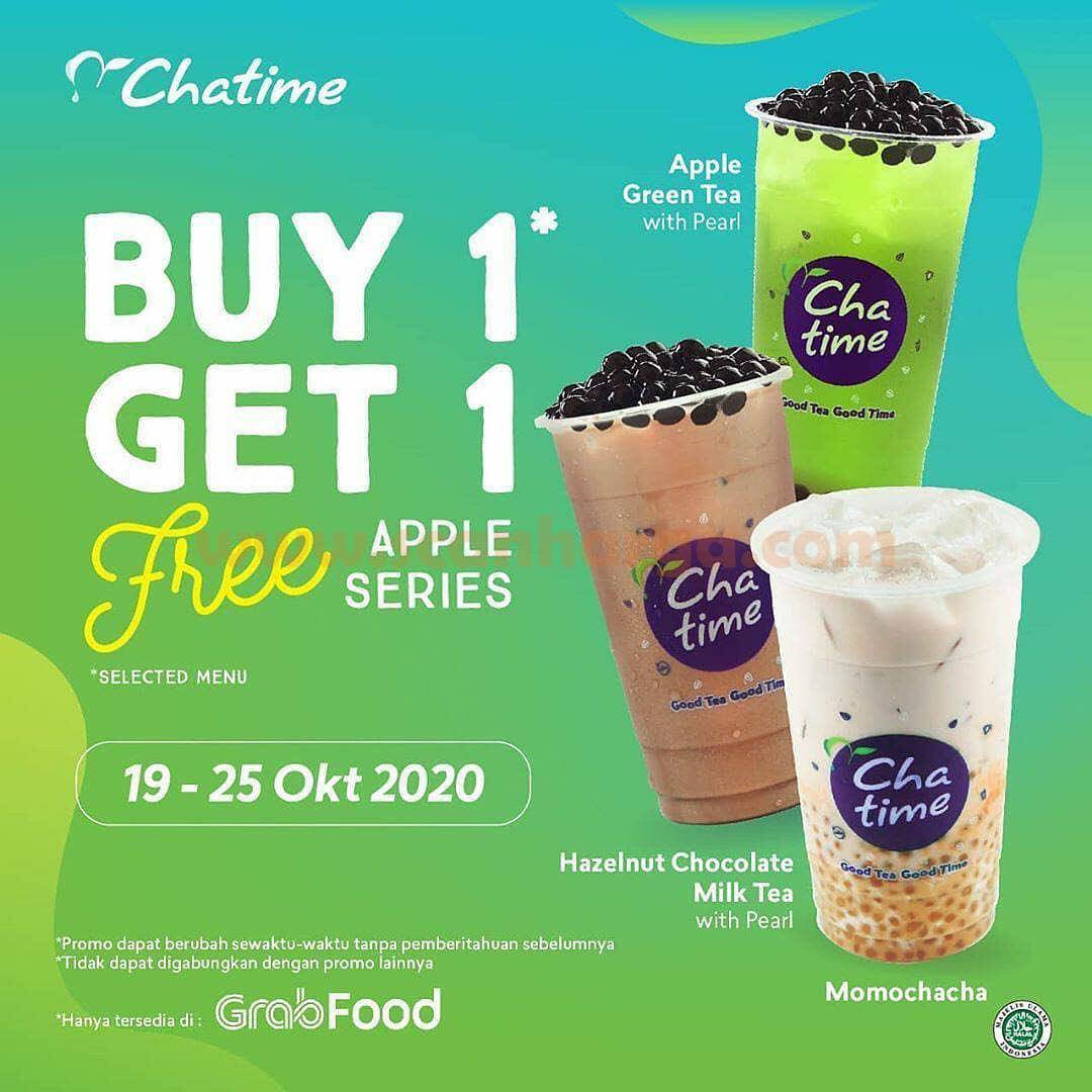 Promo CHATIME Buy 1 Get 1 Free Apple Series Pemesanan via Grabfood ...