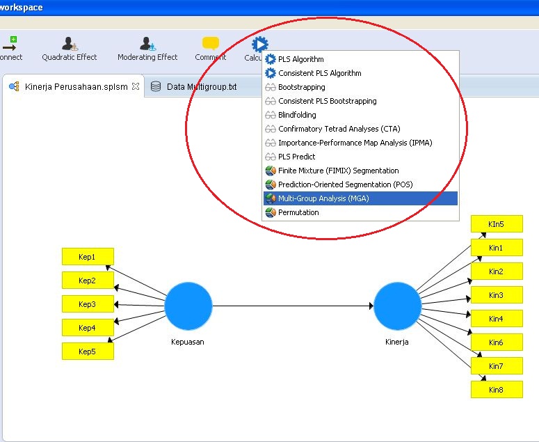 TUTORIAL STATISTIK: Tutorial Model Multi-Group Analysis (MGA)