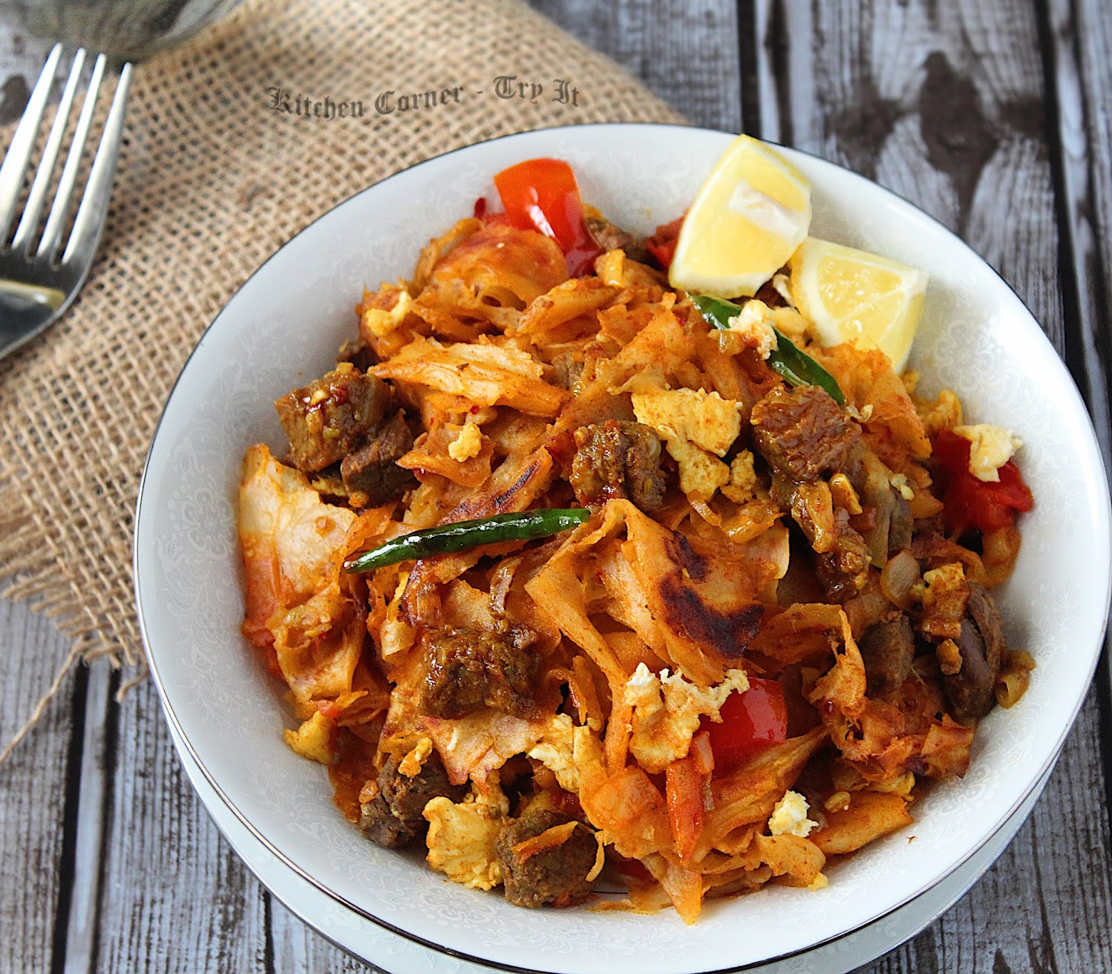 Beef Kothu Parotta/ Kothu Roti- South Indian Street Food