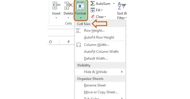 Adjusting Row Height & Column Width in Excel