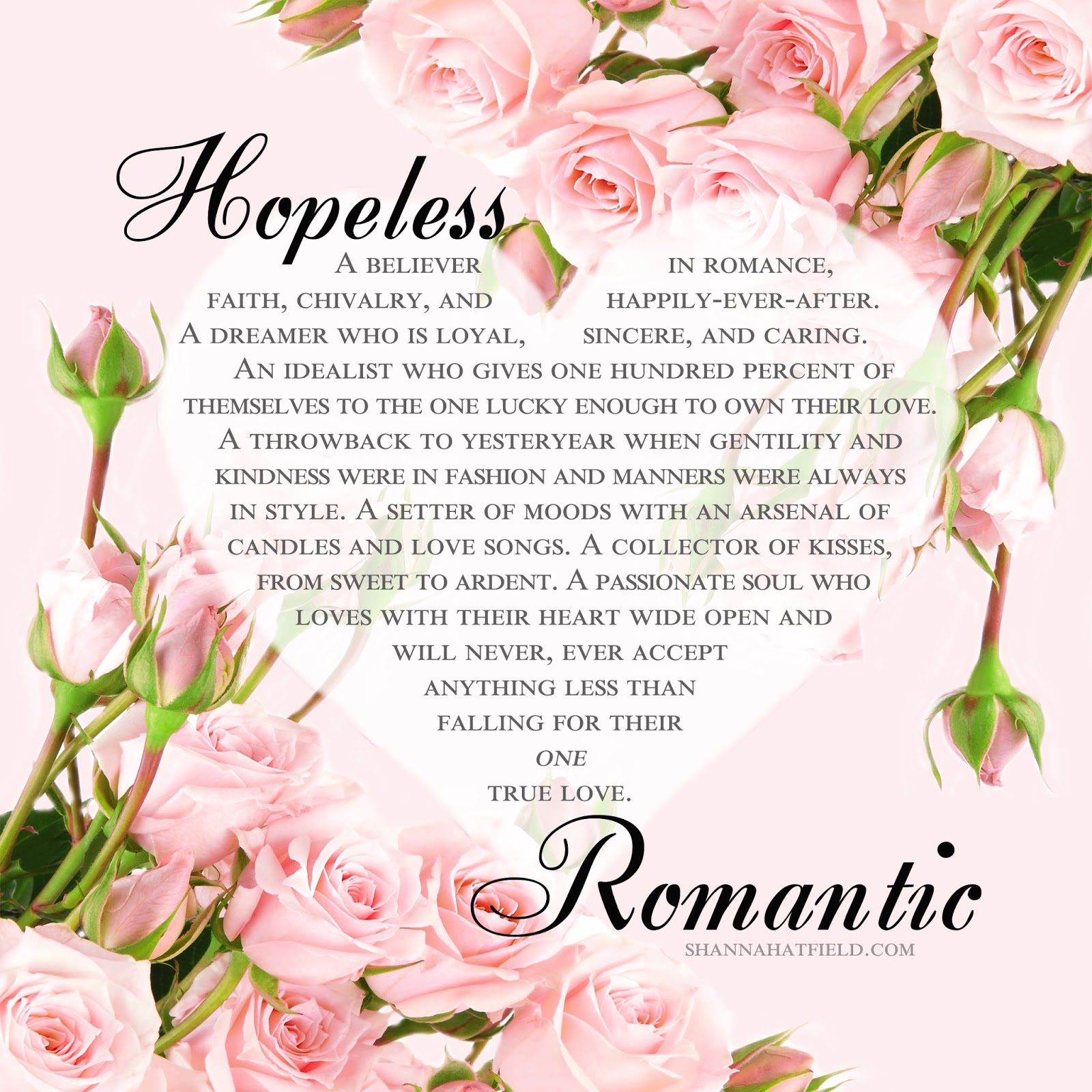 Sweet Romance Reads: A Hopeless Romantic by Shanna Hatfield