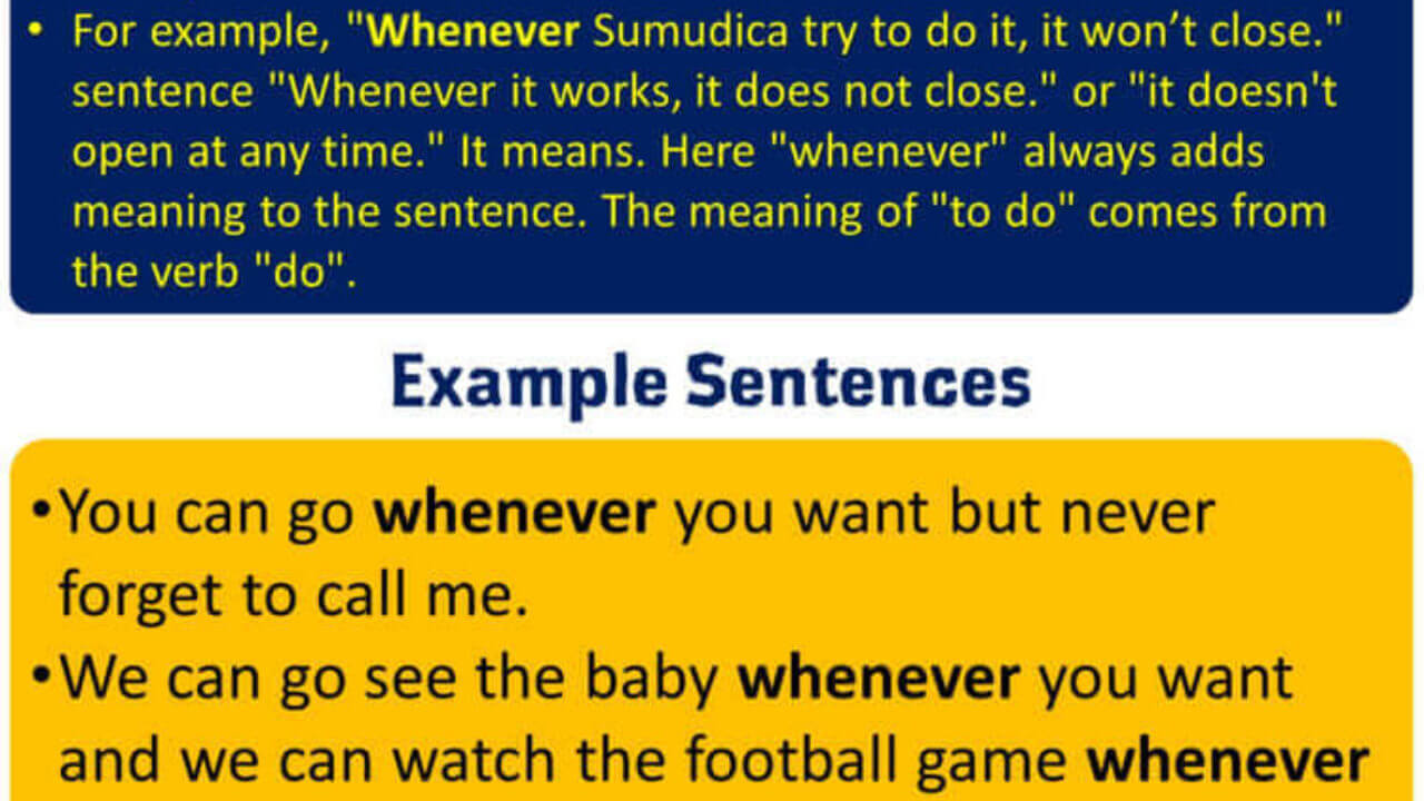 For Example In A Sentence - Birthday Letter