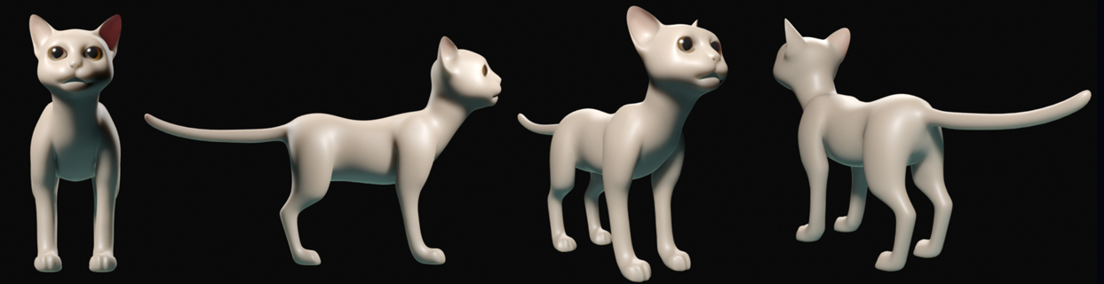 manikomio13: Gato modelado con 3d max