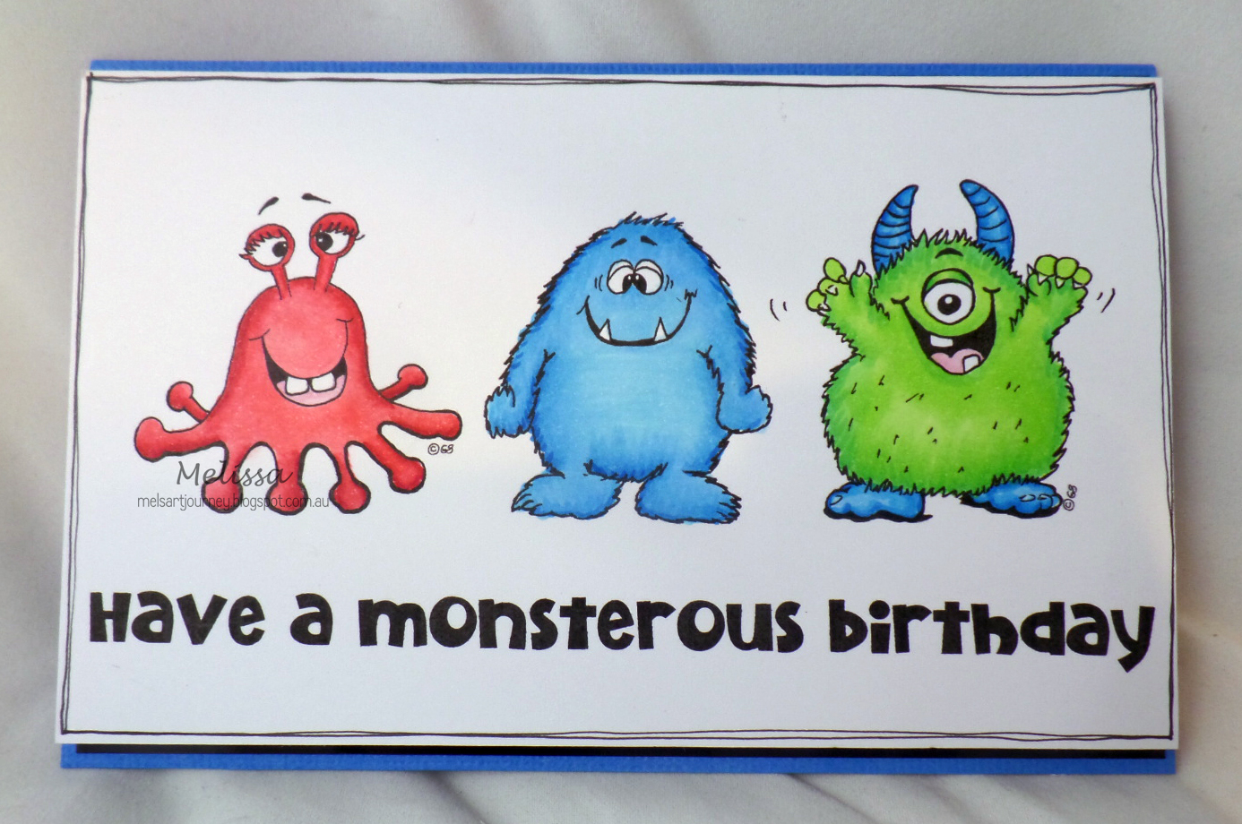 Mel's Art Journey: Three Monsters