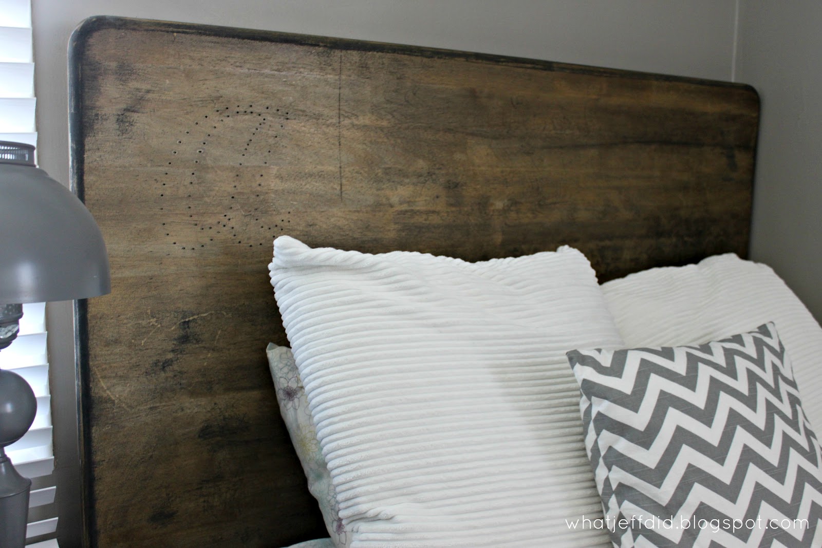 Look What Jeff Did: DIY Headboard from Table Top