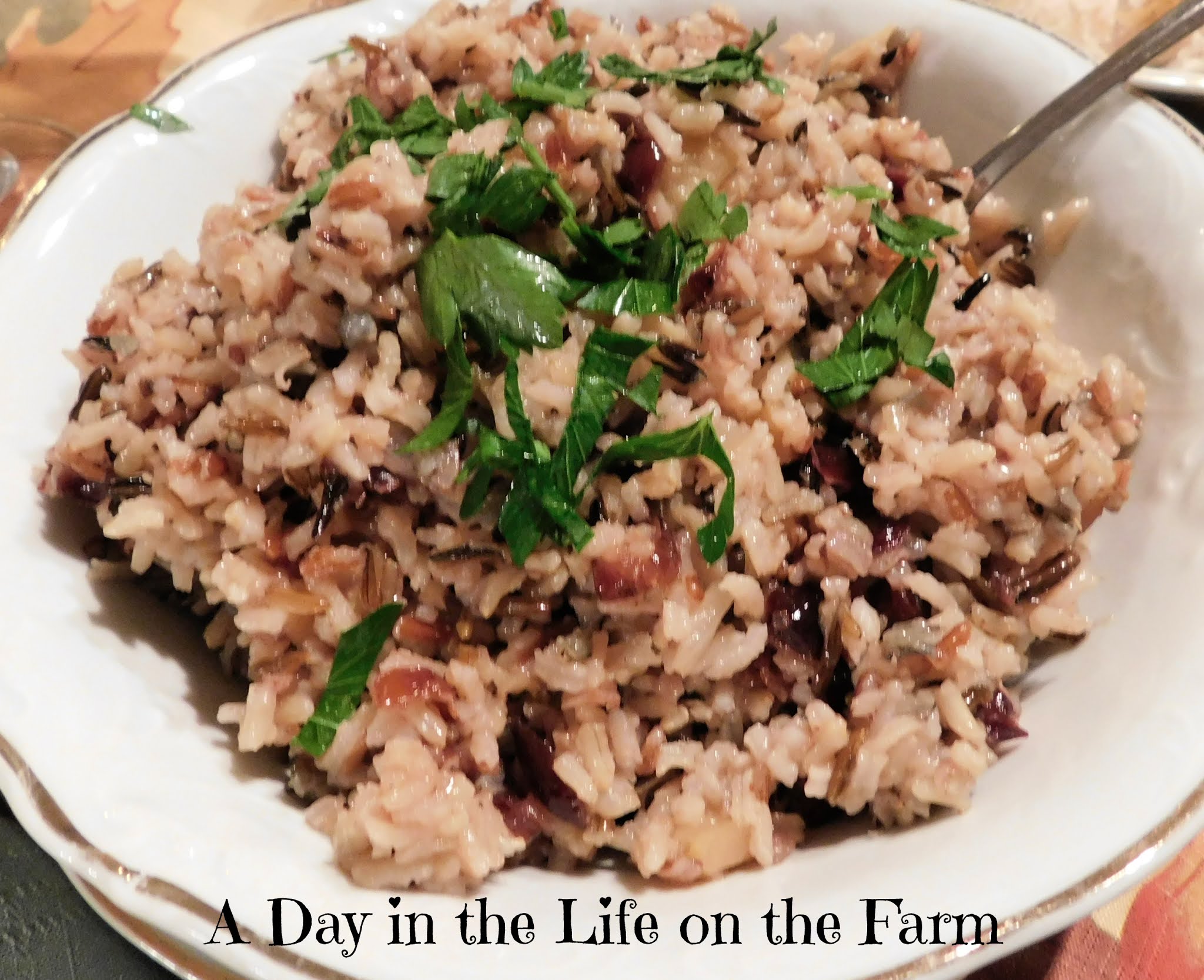 A Day in the Life on the Farm: Cranberry Rice Pilaf #CranberryWeek