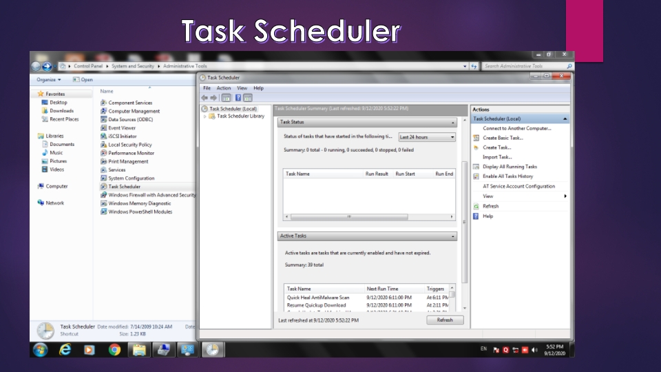 Aimtutorials : Use of Operating System tools