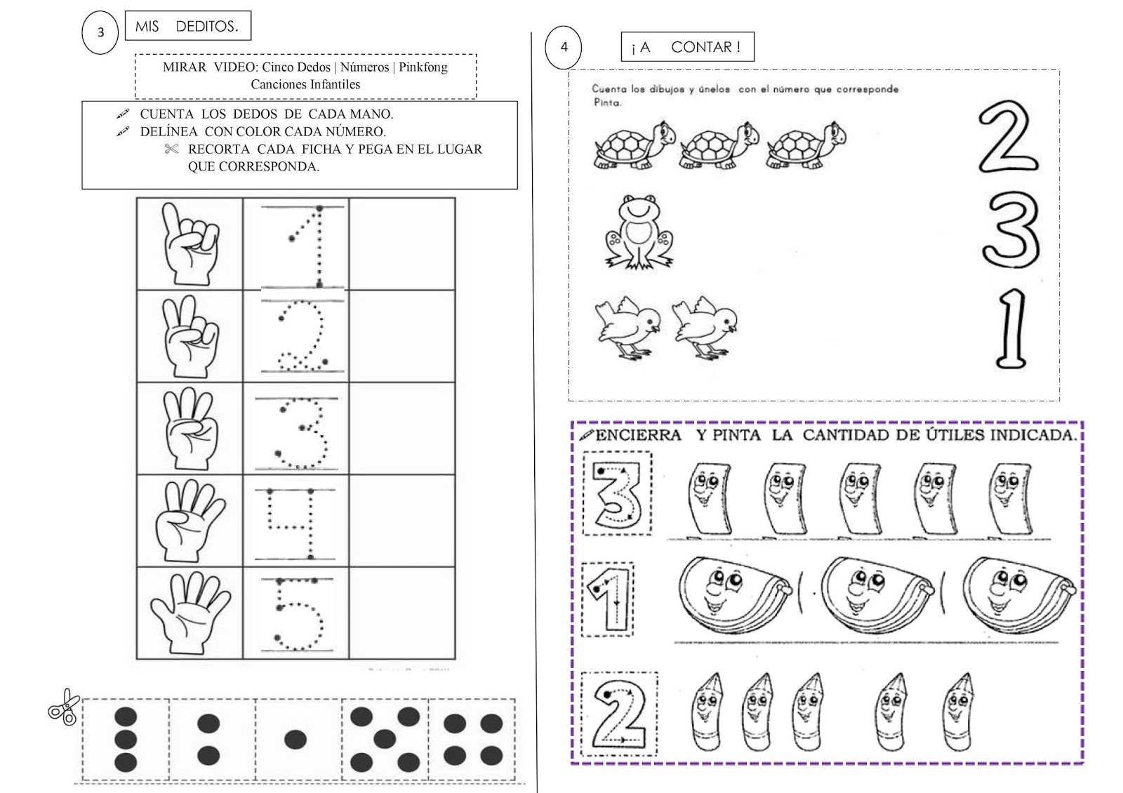 Actividades 1º grado
